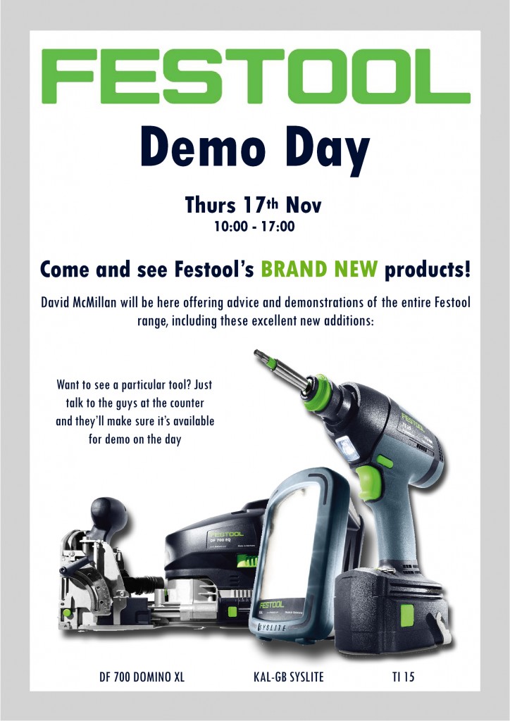 Festool Demo Day Nov 11 - Kelvin Power Tools Blog - Kelvin Power Tools Blog