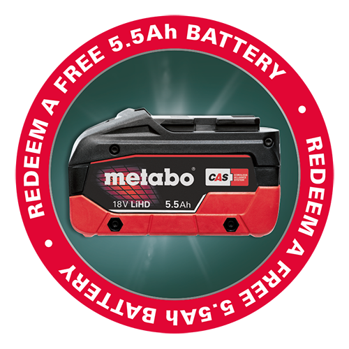 Metabo 18V 10Ah LiHD High-power Battery for Cordless Tools 625549000
