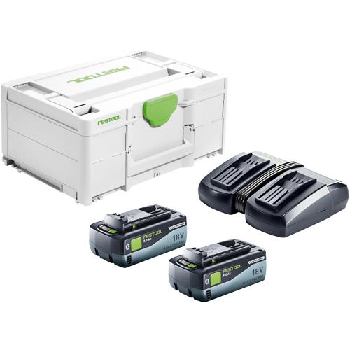 Festool 8Ah Battery Set (2x 18V 8Ah + TCL 6 DUO in Energy Systainer)