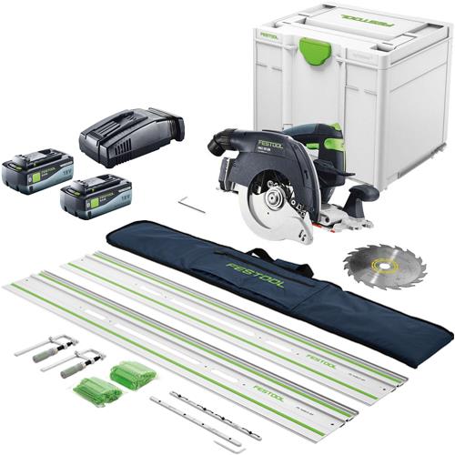 Festool HKC 55 Kit (18V Circular Saw, 2x 8Ah, 2x Guide Rails & More)