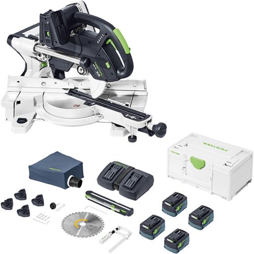 Festool KSC 60 18V Cordless KAPEX Mitre Saw (4x 5Ah, TCL6 DUO)