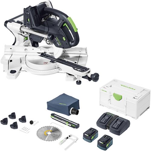 Festool KSC 60 18V Mitre Saw (2x 5Ah Batteries, TCL6 DUO)