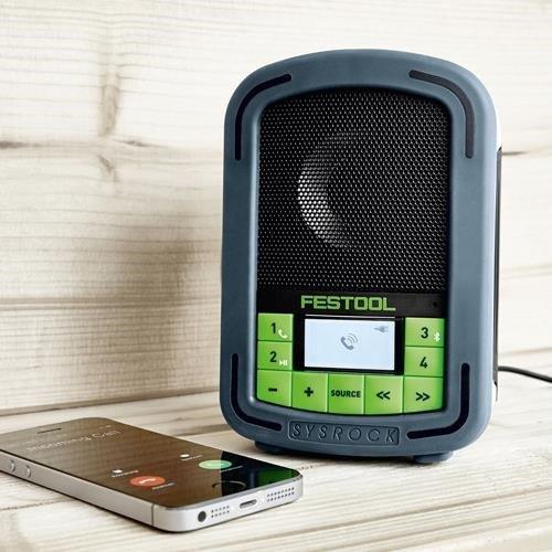Festool SYSROCK BR10 Site Radio with Bluetooth & Aux-In (240v/18v)