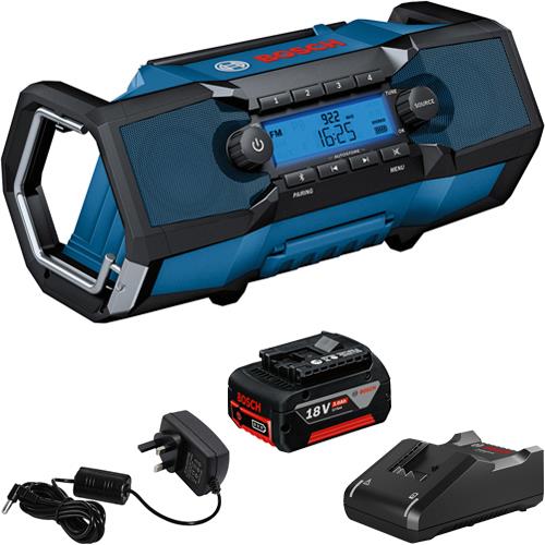 Bosch GPB 18V-2 C 18V/Mains Bluetooth Radio (1x 3Ah Battery)