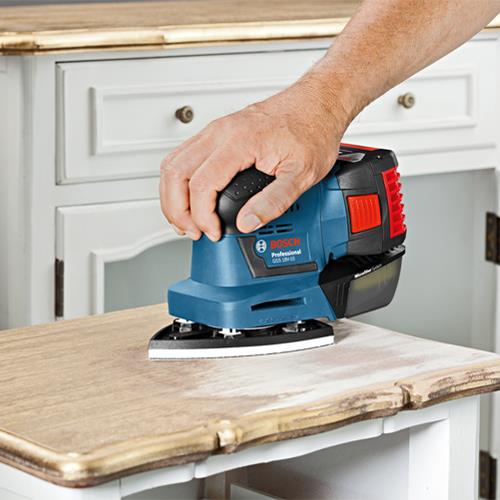 Bosch GSS18V 10 18V Palm Sander 2x 4Ah Accs L Boxx