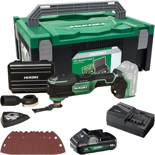 Hikoki CV18DA 18V Brushless Multi-tool (1x 4Ah Compact Battery) Hikoki