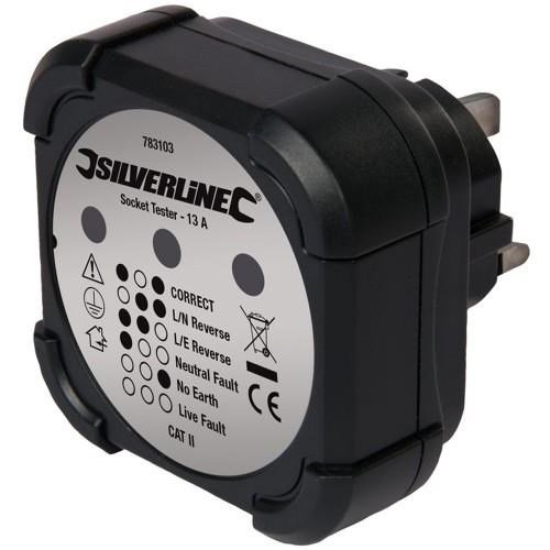 Silverline UK 13A Socket Tester (783103)